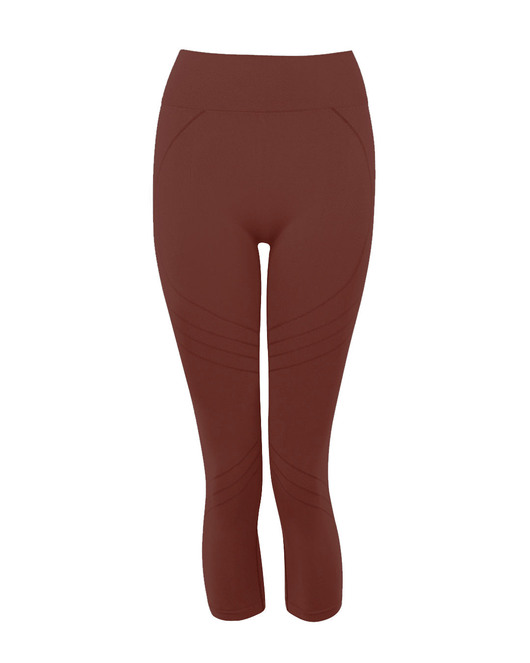 MOTION 3/4 Leggings in Maroon | Three-Quarter Length with Subtle ...