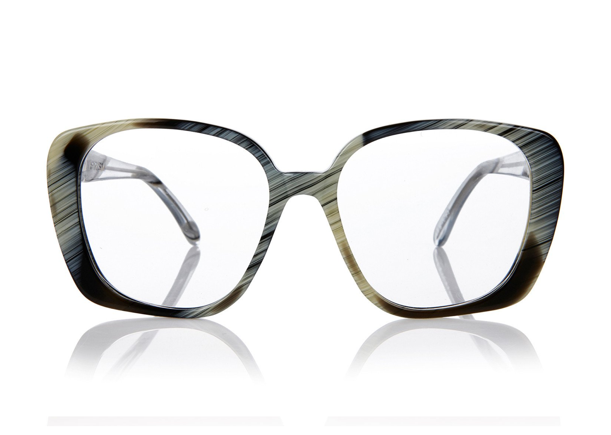 Monaco | Opticals | Zebra Horn & Clear Zebra – PRISM LONDON