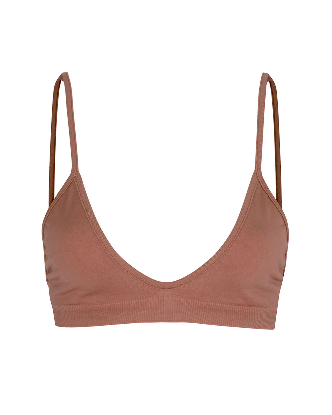BLISSFUL Rusty Pink Top | Feminine Low Cut Design | Versatile Ribbed ...