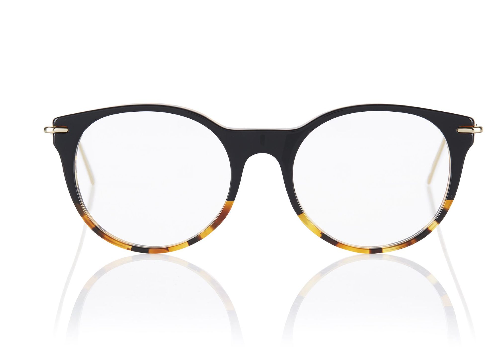 Paris | Optical | Black To Dark Tortoiseshell & Gold Metal – PRISM LONDON