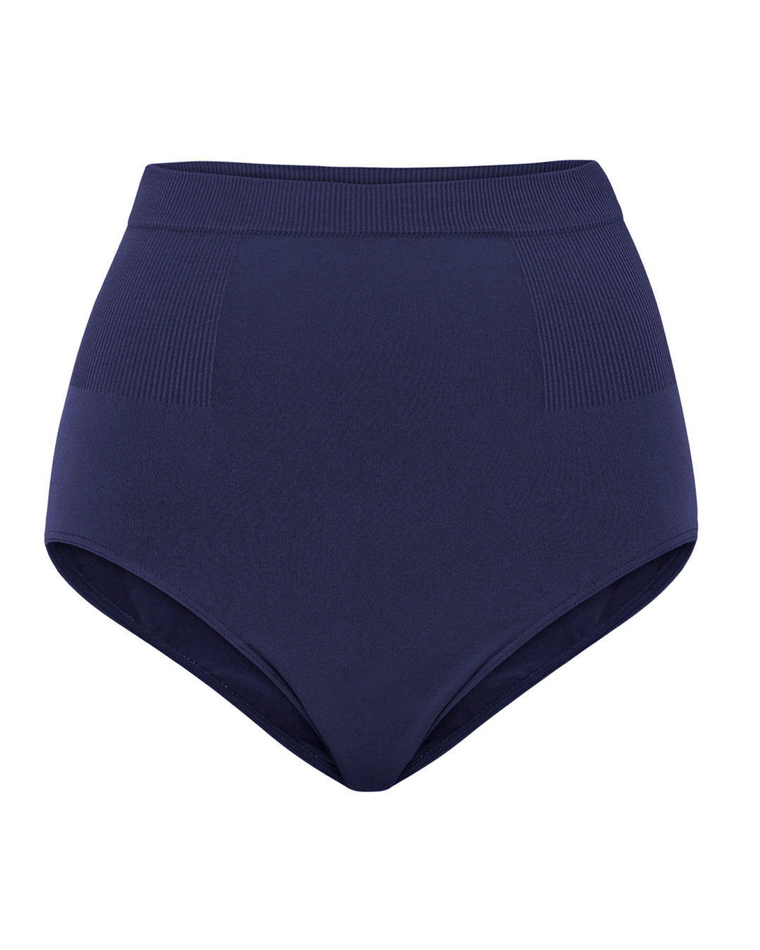 RADIANT Navy High-Waisted Bottoms | Ribbed Support for Superior Shaping ...